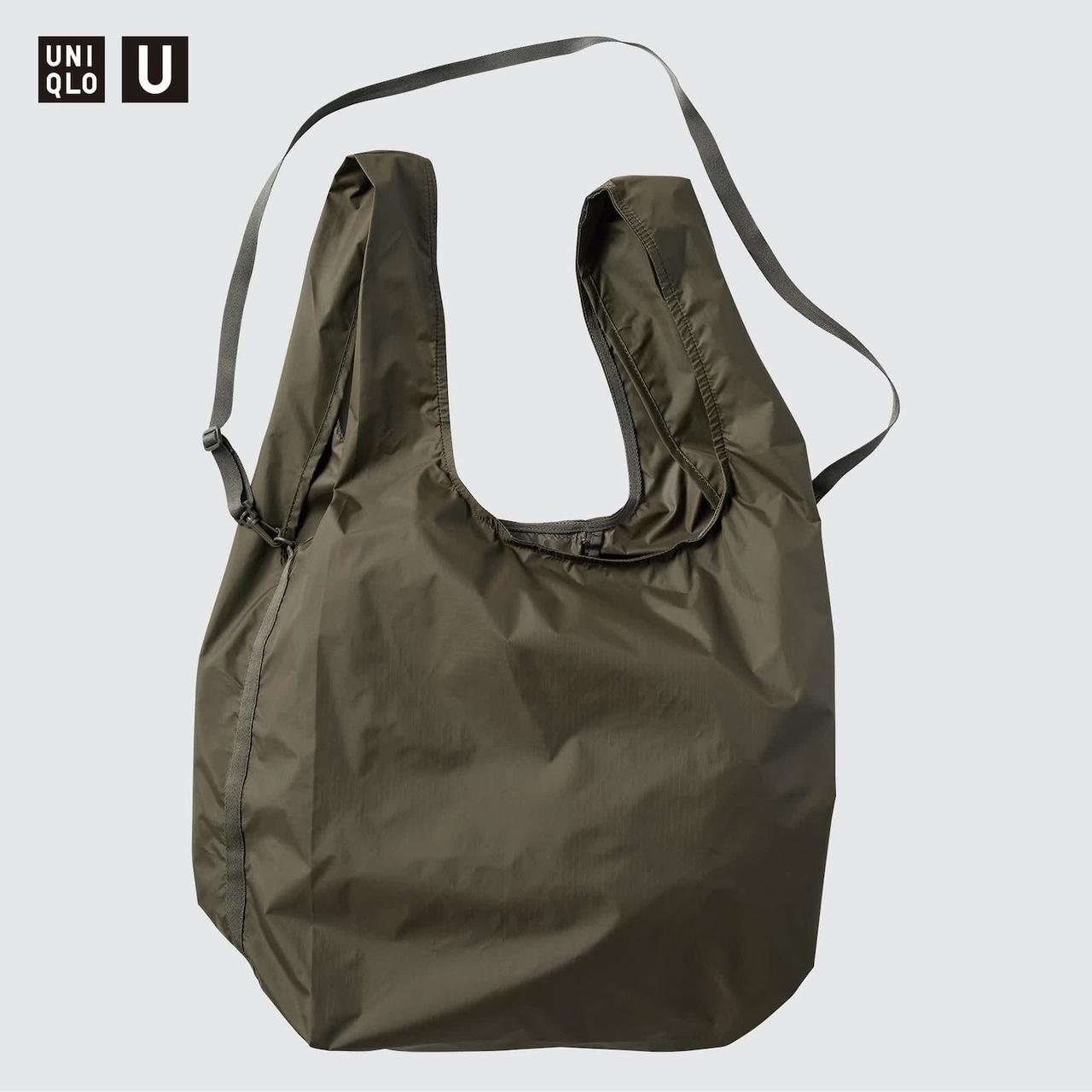 Uniqlo U nylon shoulder bag - has straps to carry... | Depop
