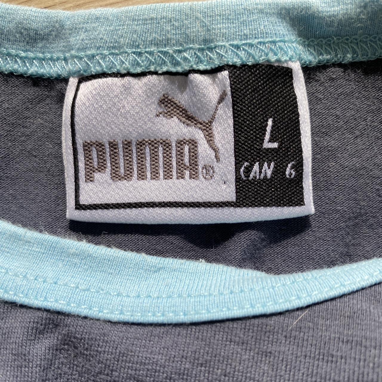 Vintage puma spell out logo long sleeve tee Rarely... - Depop