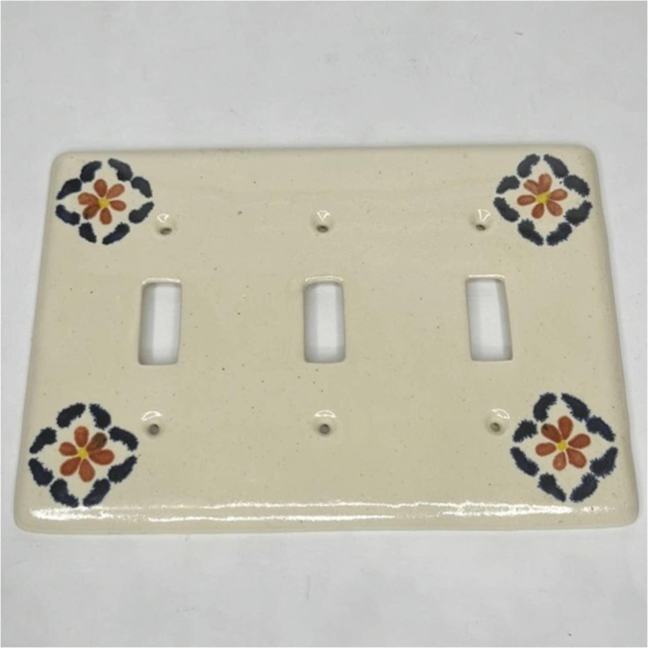 Style D Handmade mexican ceramic light switch... - Depop