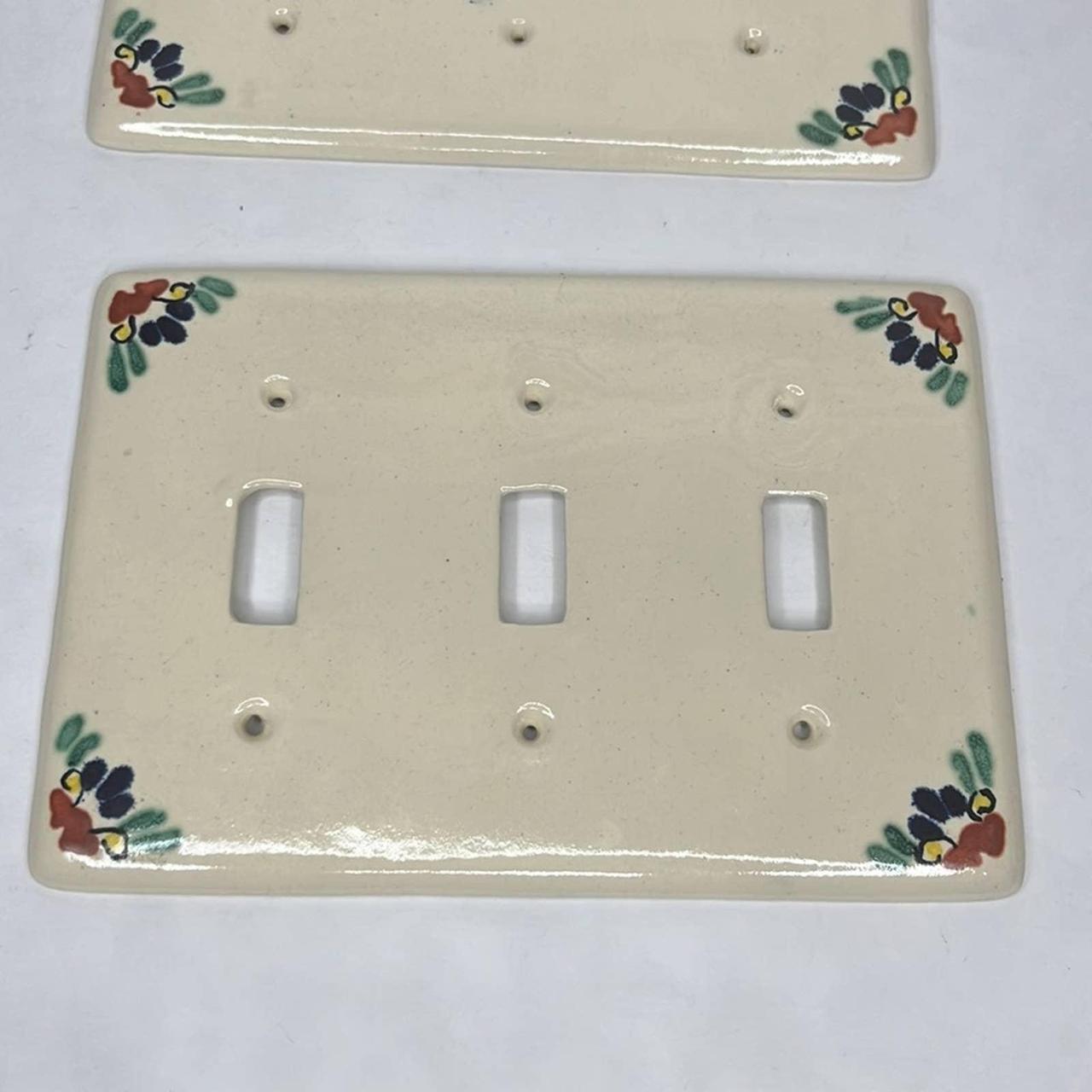 Style E Handmade mexican ceramic light switch... - Depop