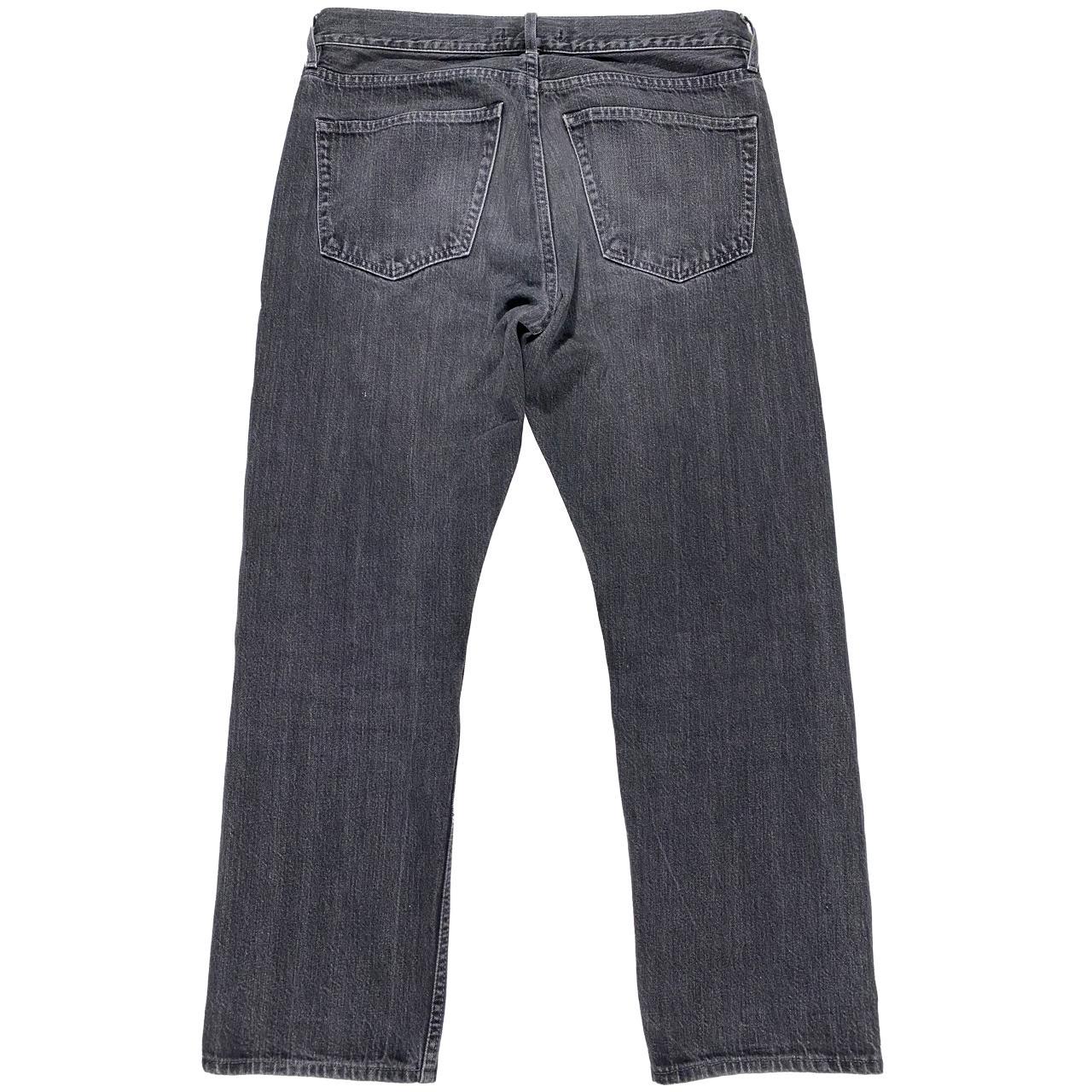 Acne Jeans Generic Boy Black Straight Leg Faded... | Depop