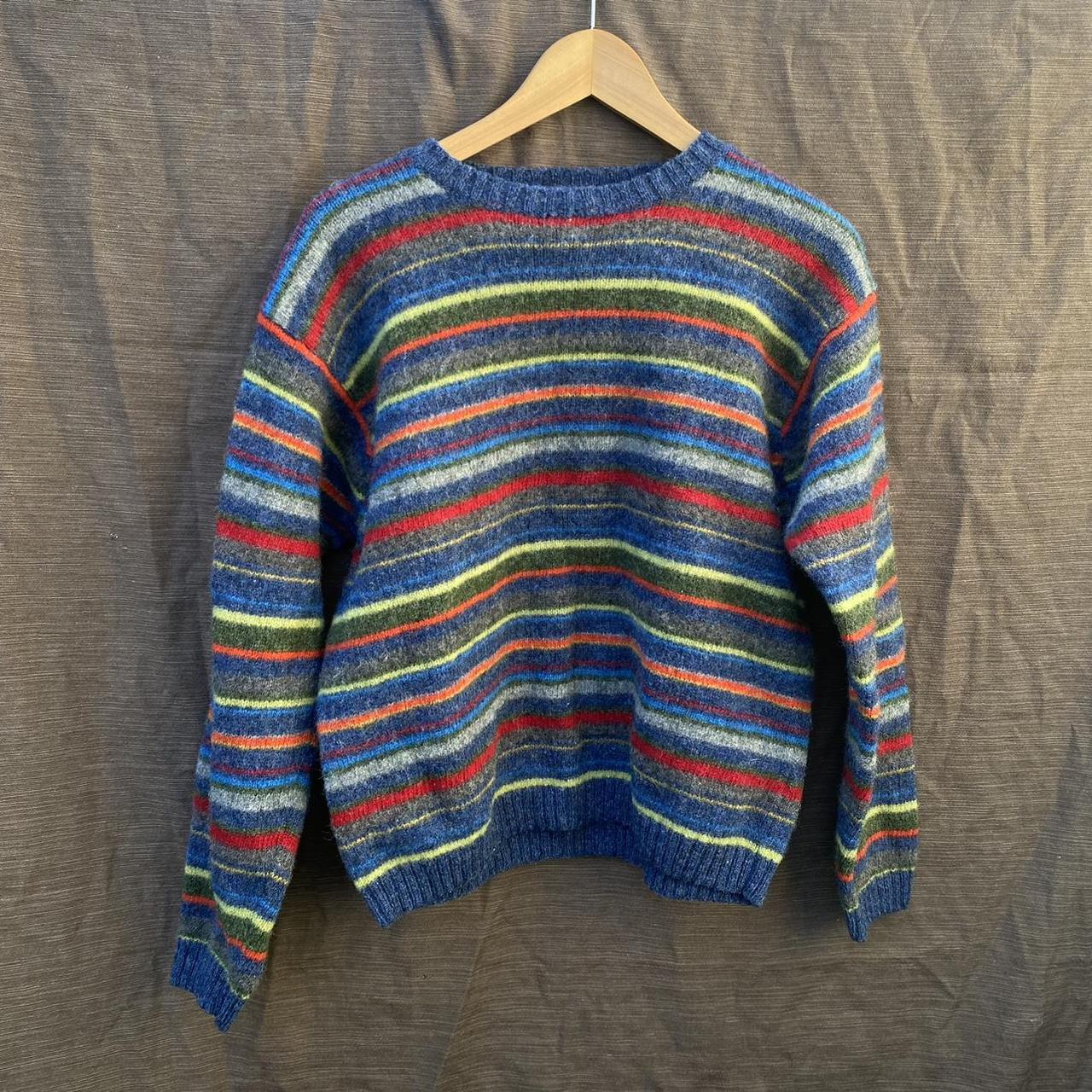 Vintage Striped Sweater Good condition, has some... - Depop