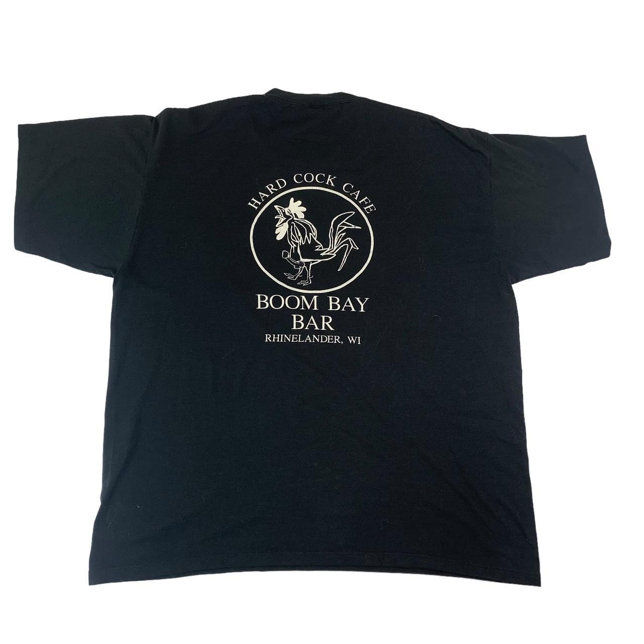 Vintage Hard Cock Cafe Boom Bay Bar Pocket T-Shirt... - Depop