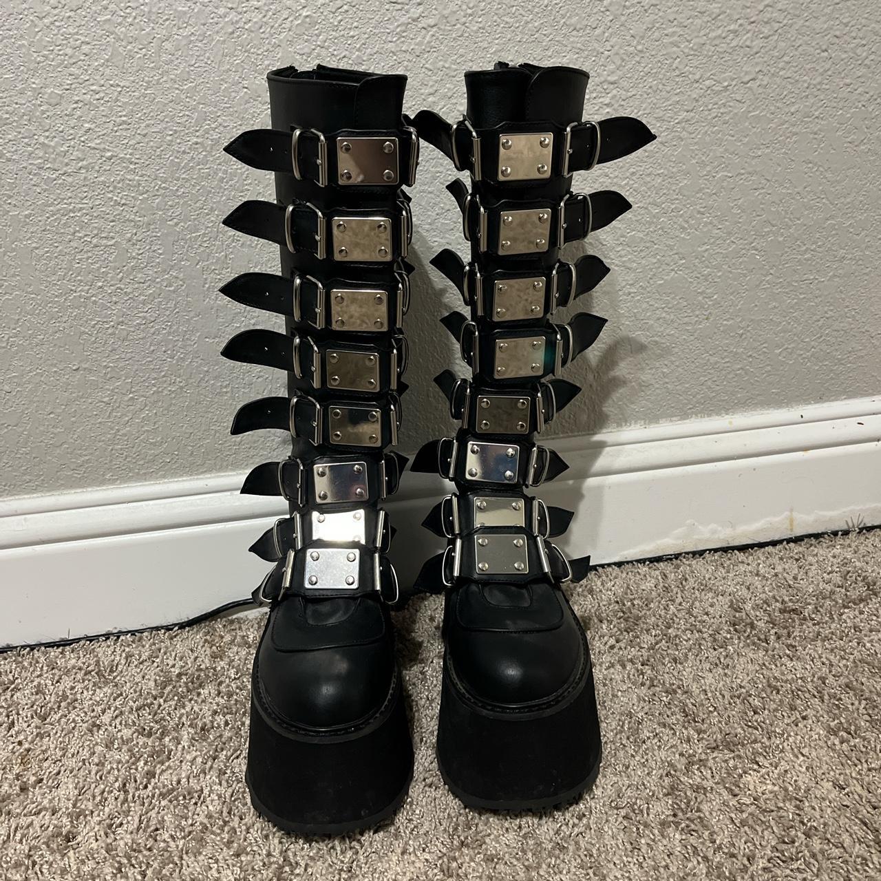 Demonia Damned-318 Platform Boots No Box - Depop