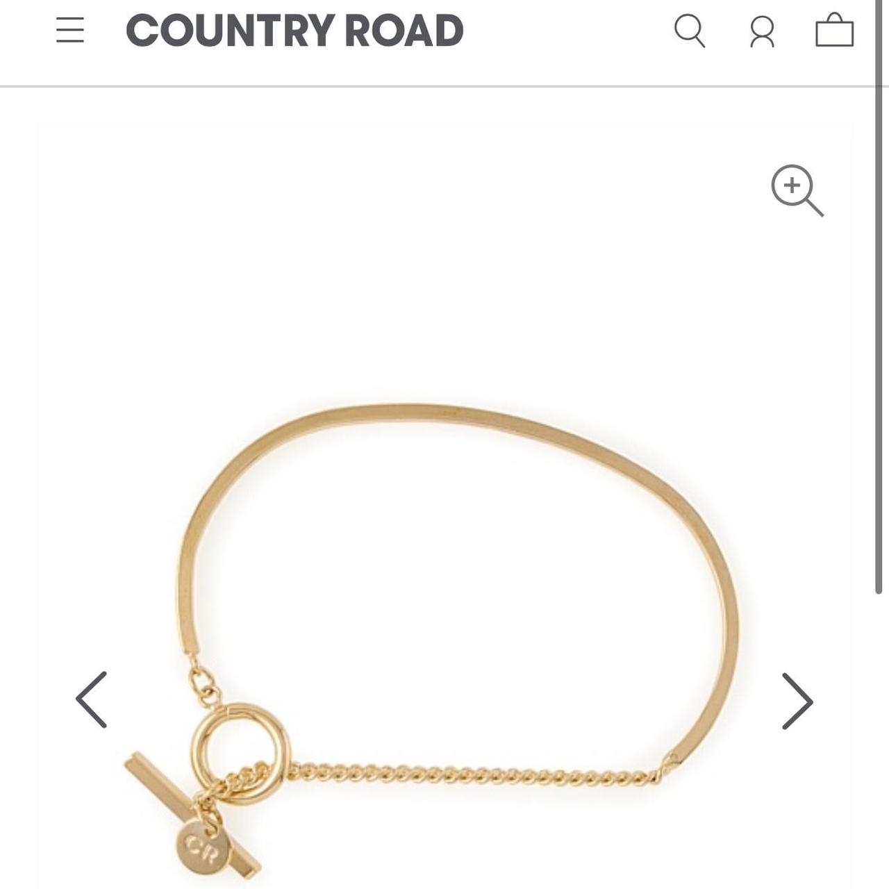Country Road - Gold Semi Chain Bracelet Gold plated... - Depop