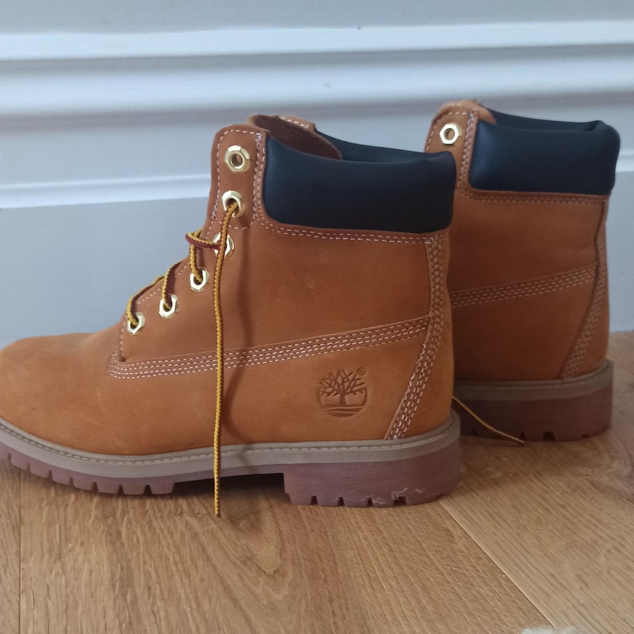 Timberland boots, barely worn as a tad too small. A... - Depop