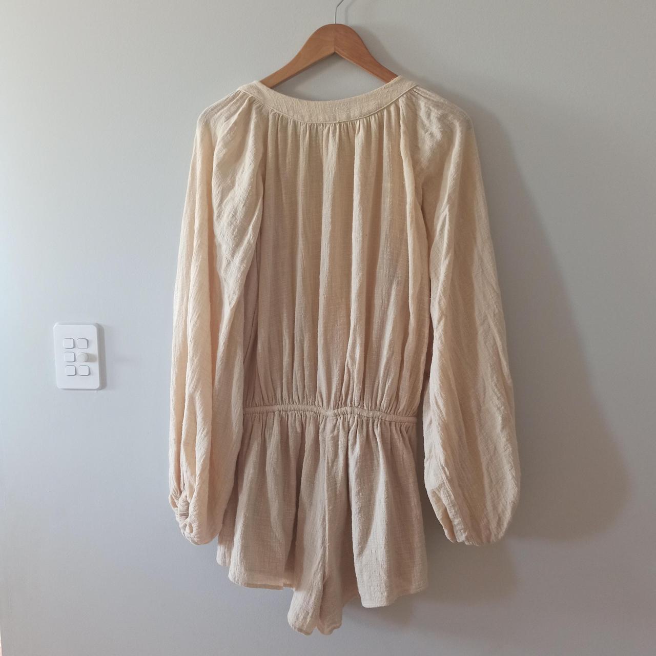 Sabo skirt Elsa playsuit in cream - Depop