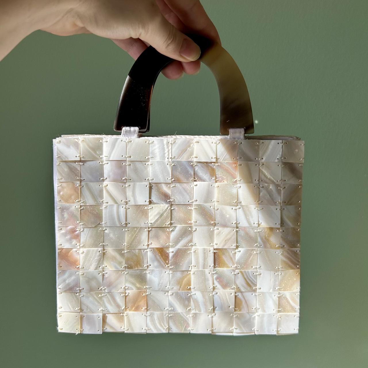 Mother of Pearl Purse Super cute. Covered in Mother... - Depop