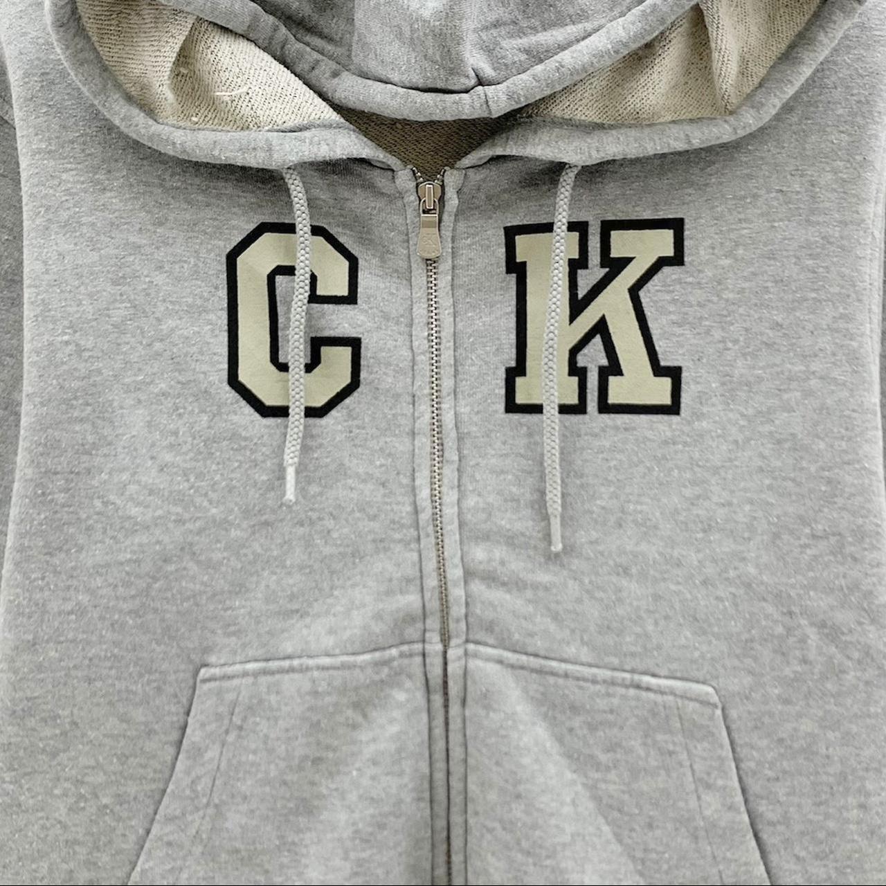 . CALVIN KLEIN FULL ZIP HODGE SWEATSHIRT BIG LOGO..... - Depop