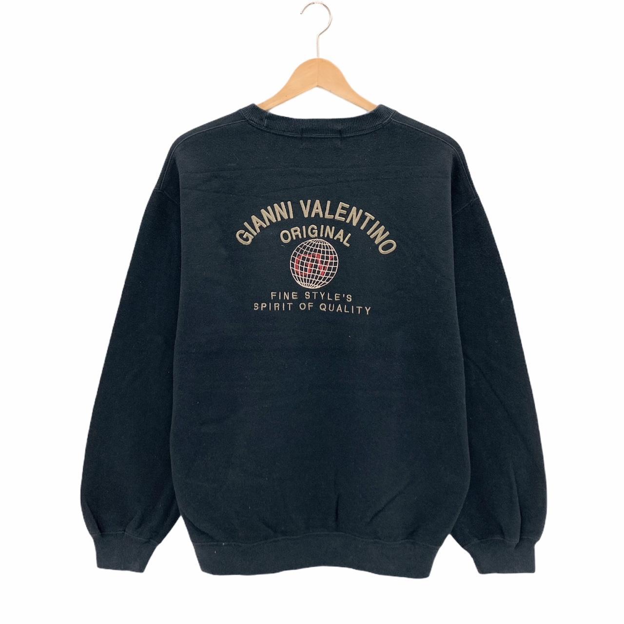 . GIANNI VALENTINO SWEATSHIRT EMBROIDERED BIG... - Depop