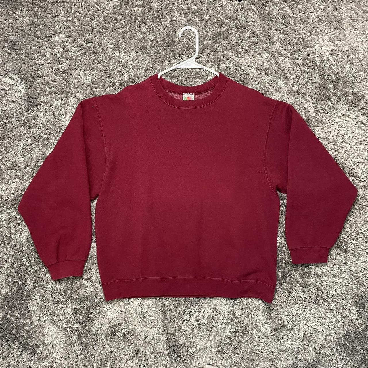 Vintage Fruit of the Loom Crewneck Size L Length-... - Depop