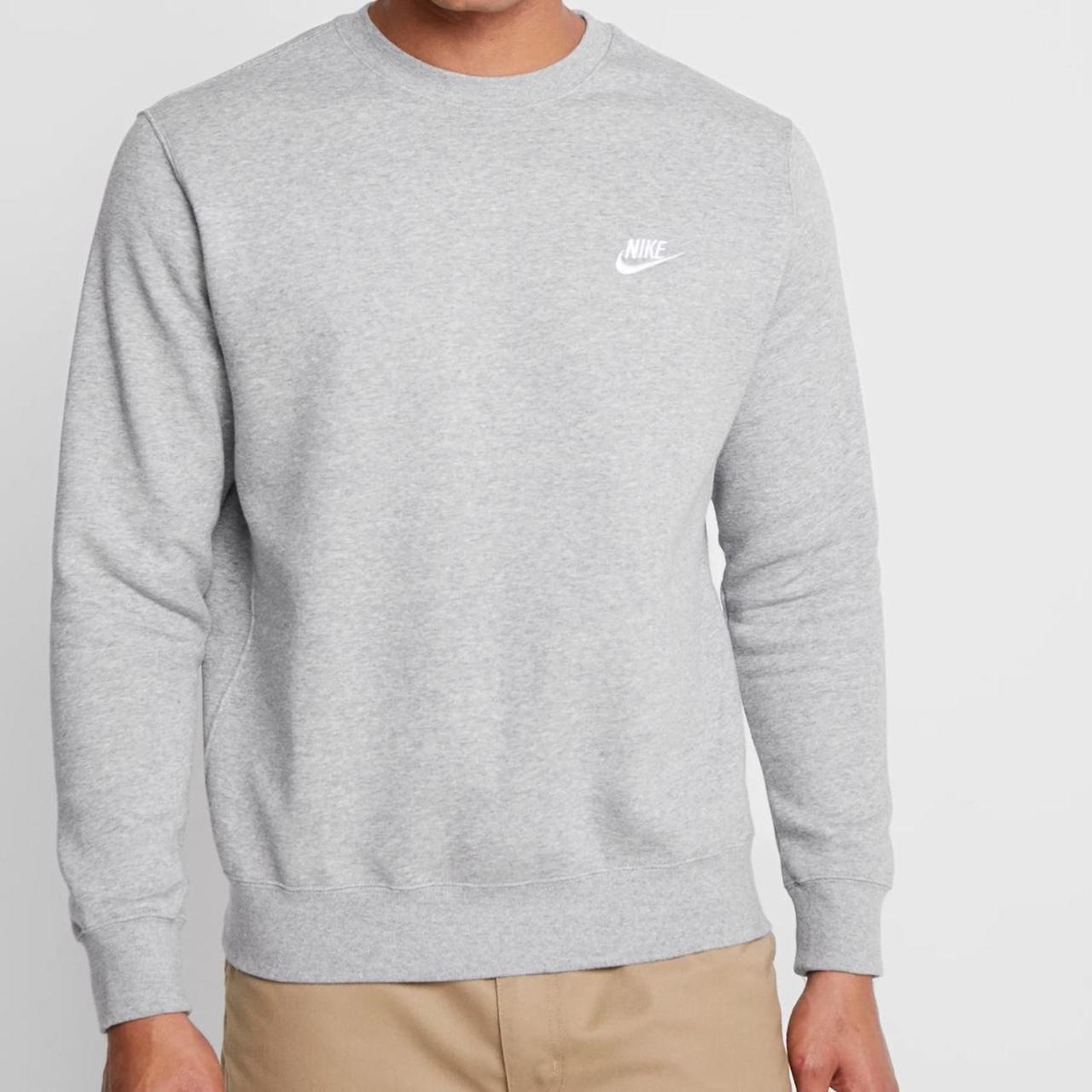 Grey nike sweatshirt. Super comfy and perfect basic.... - Depop