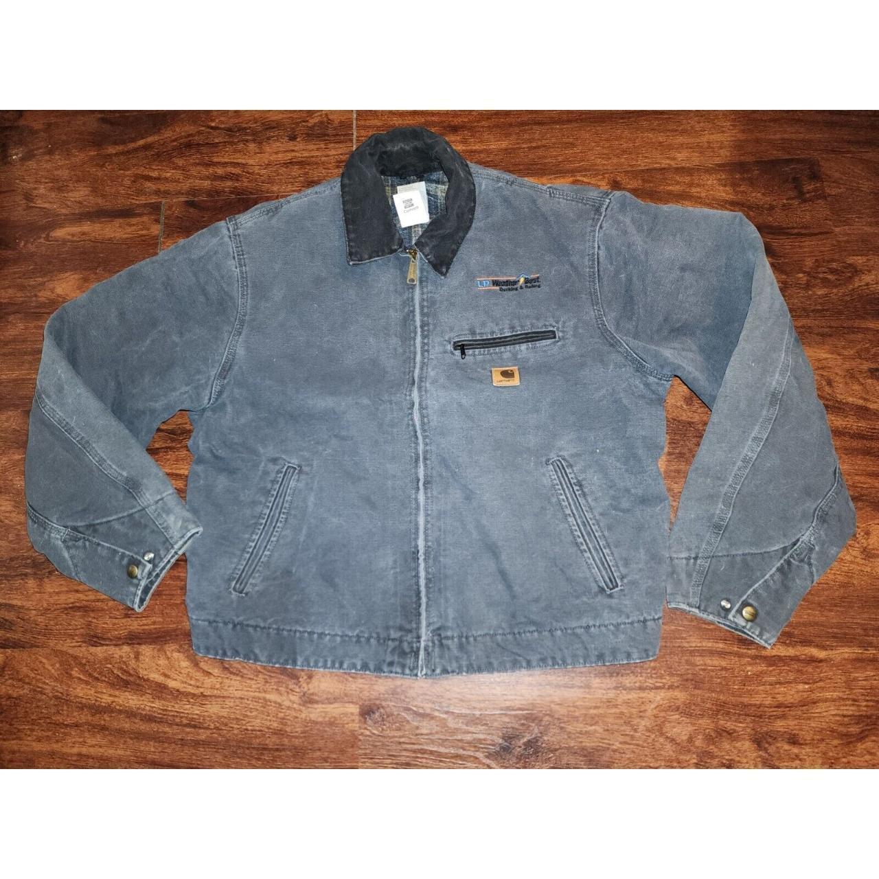 VINTAGE CARHARTT J97 PTL DETROIT BLANKET LINED... - Depop