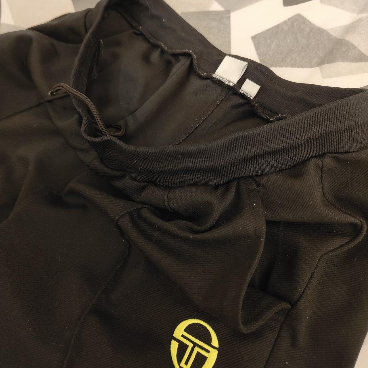 Sergio Tacchini tracksuit in Black and Luminous... - Depop