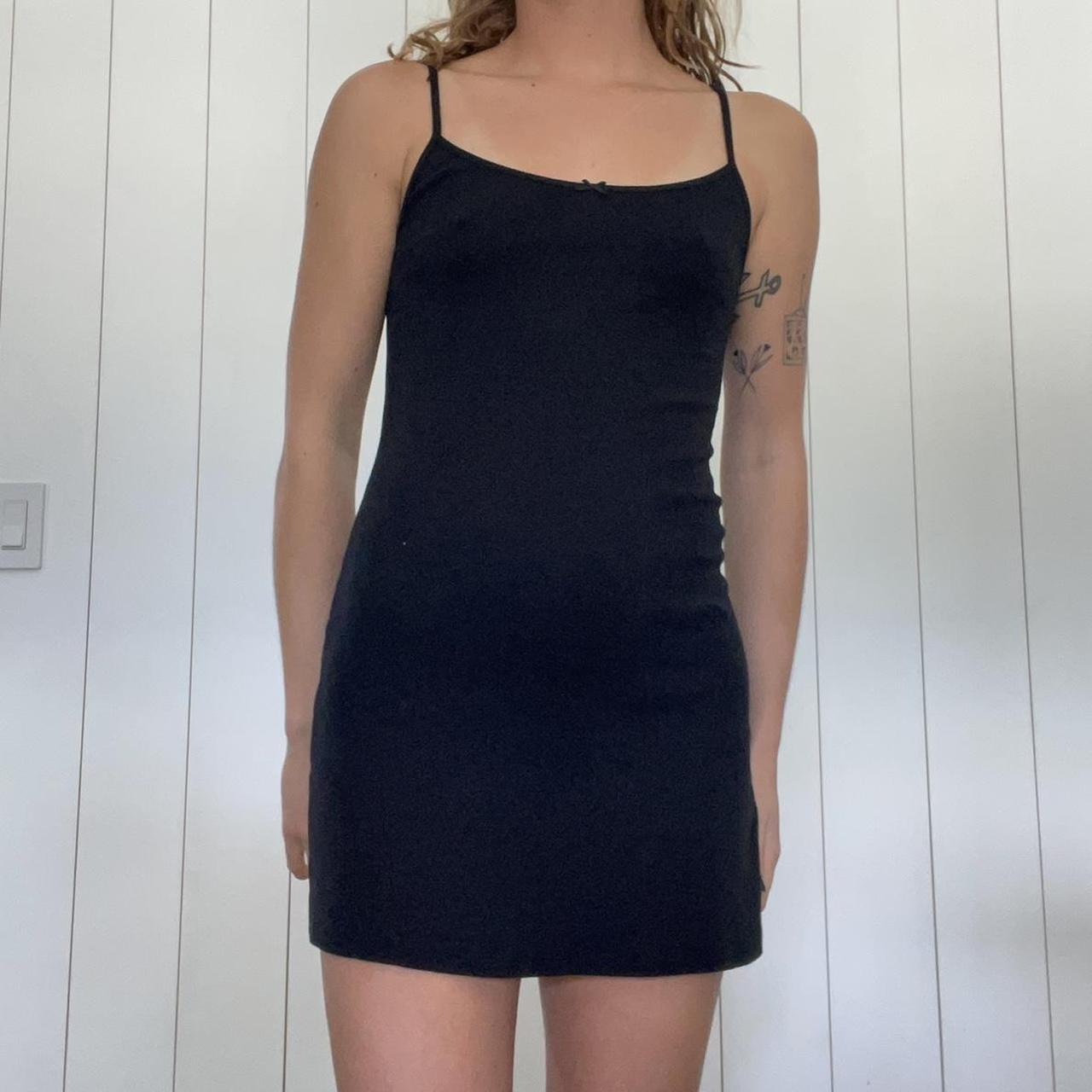 Black Cou Cou intimates dress Size small Model is... - Depop