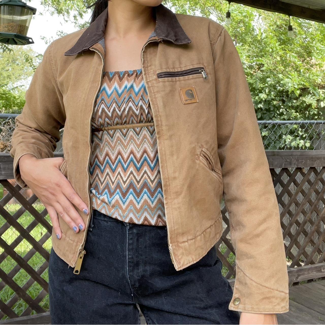 Vintage Carhartt Detroit Coat🏔️ - the cutest brown &... - Depop