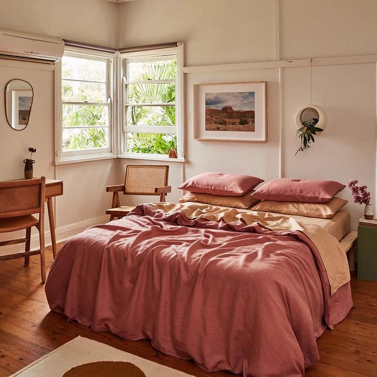 WANT TO BUY: Bed Threads linen sheets in Rosewater... - Depop