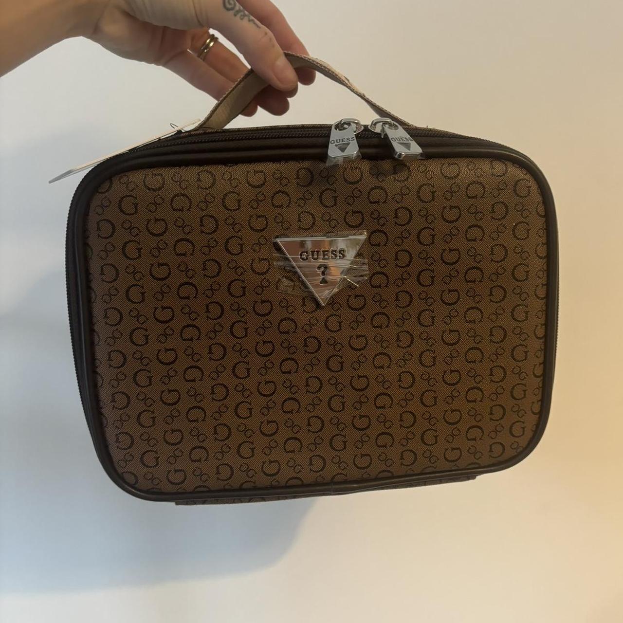 Brown Guess makeup bag Brand new with tags and... - Depop