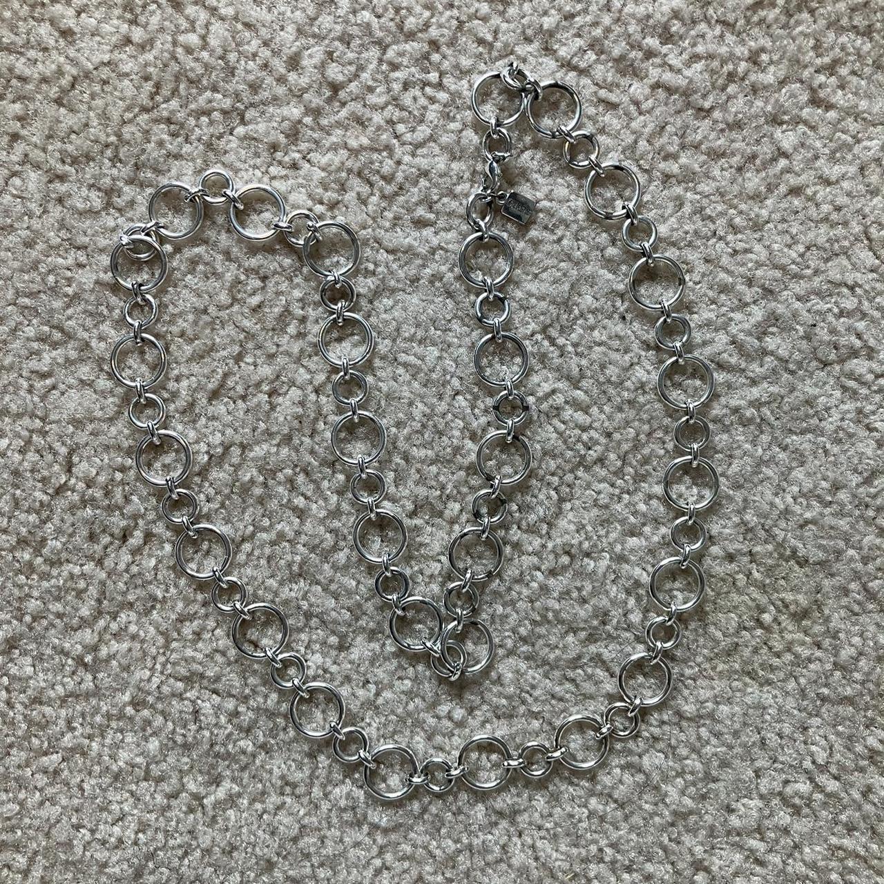 Chaps Women's Silver Belt | Depop