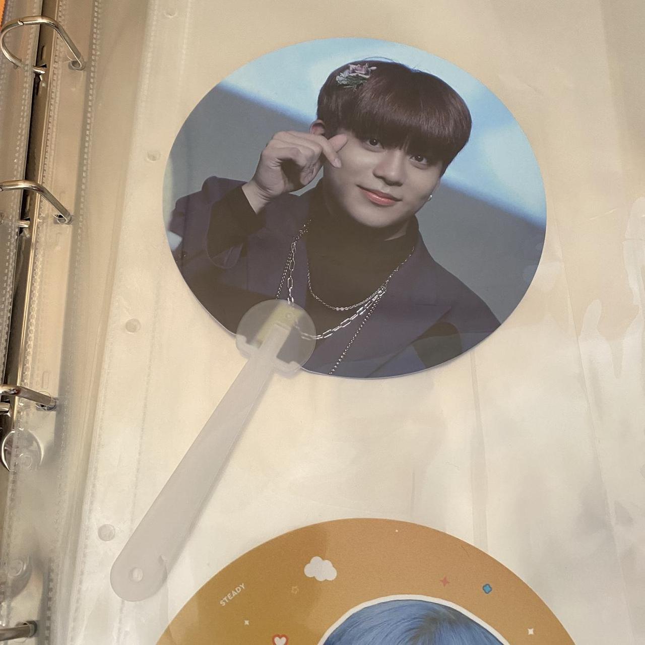 Ateez Jongho small hand fan Never been used and kept... - Depop
