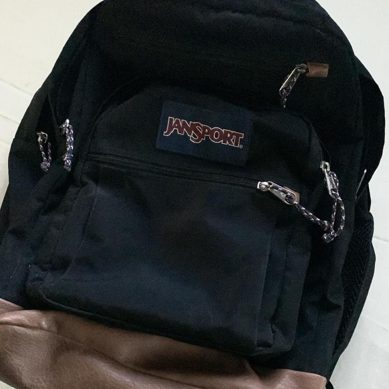 BLACK JANSPORT COOL STUDENT BACKPACK - In like new... - Depop