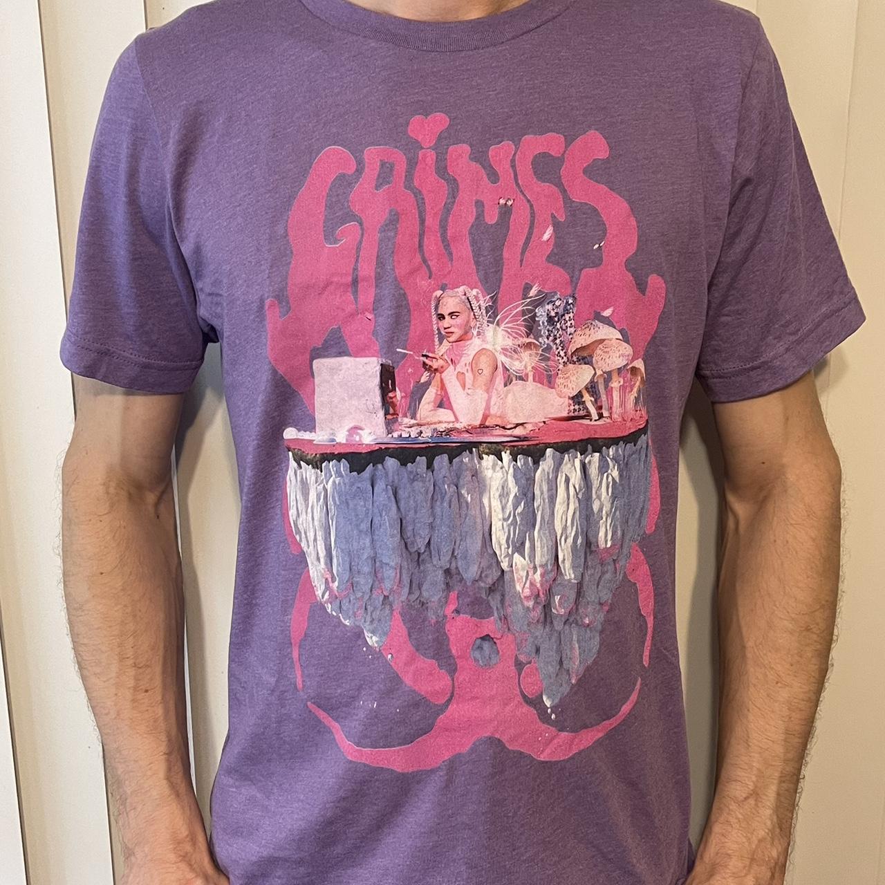 Size medium Grimes t shirt. No flaws. Modeled on a... - Depop