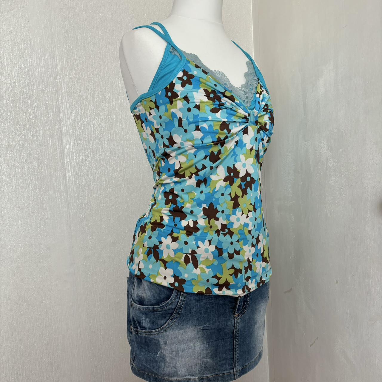 Gorgeous vintage French made double layer style... | Depop