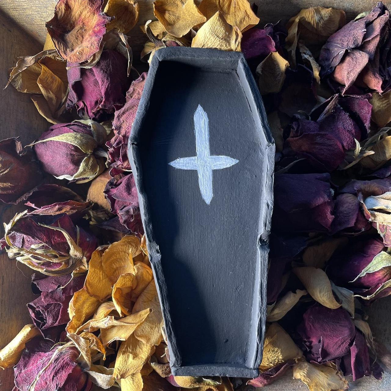 Clay coffin ashtray Lovely handmade coffin... - Depop