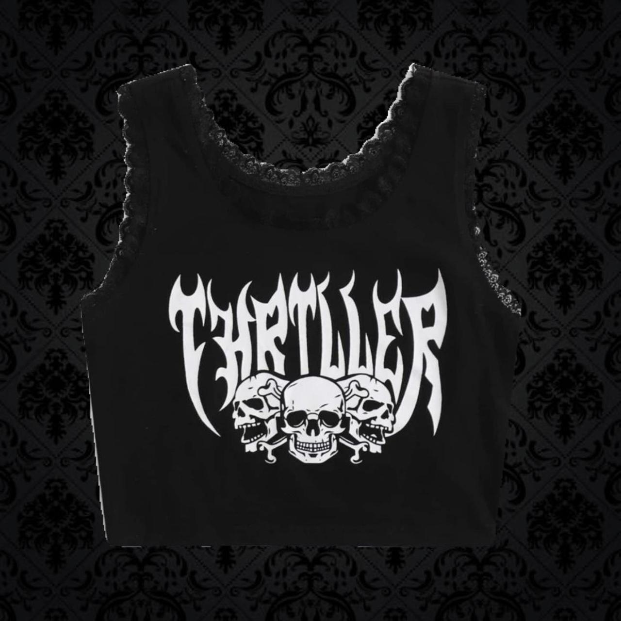 PRELOVED alternative crop top 🖤 Gorgeous graphic... - Depop