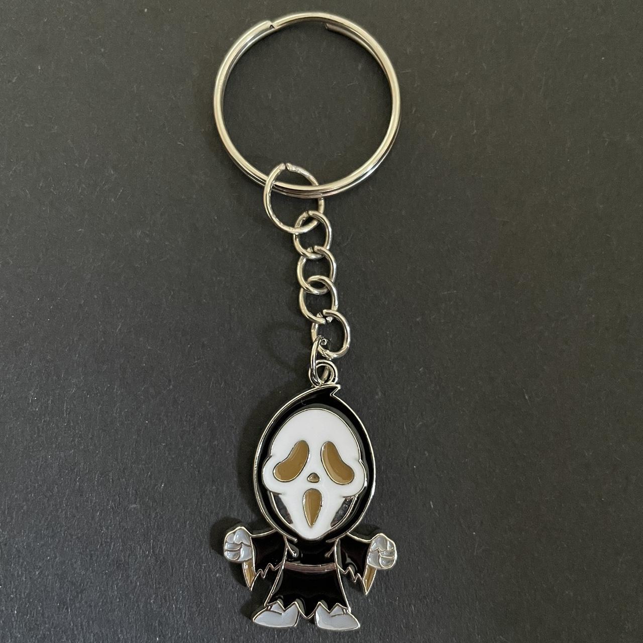 Ghostface keyring 💀 Metal keyring with metal... - Depop