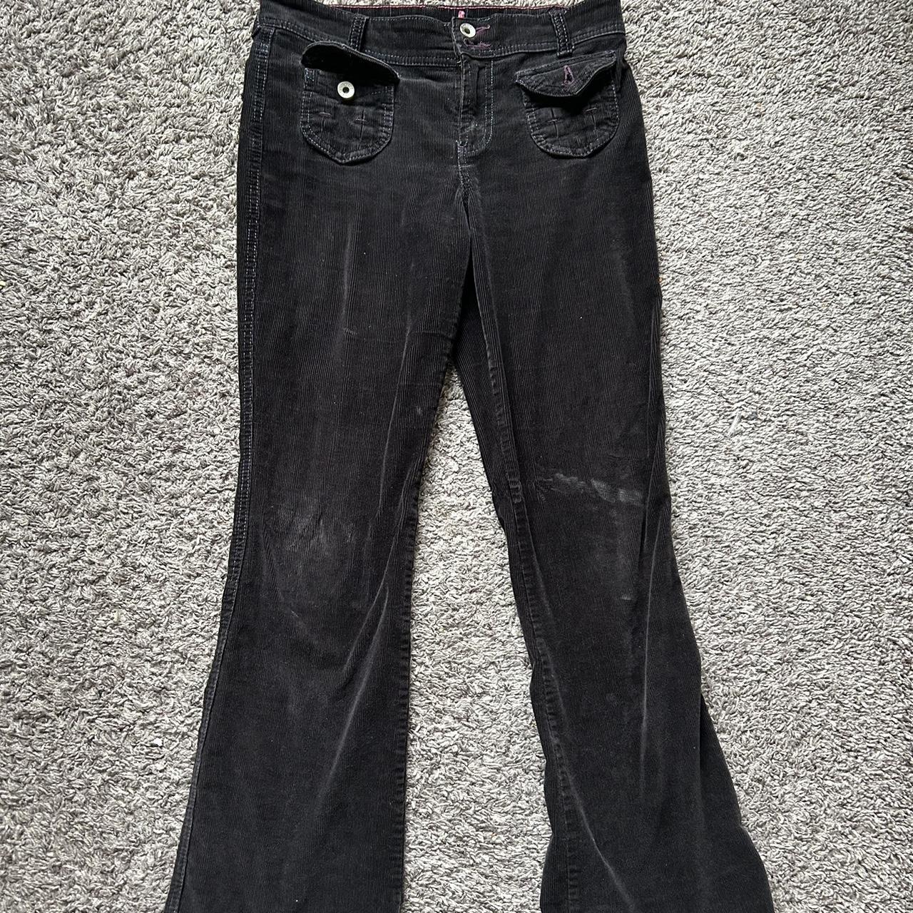 Vintage Low Rise Corduroy Boot Cut Pants Depop