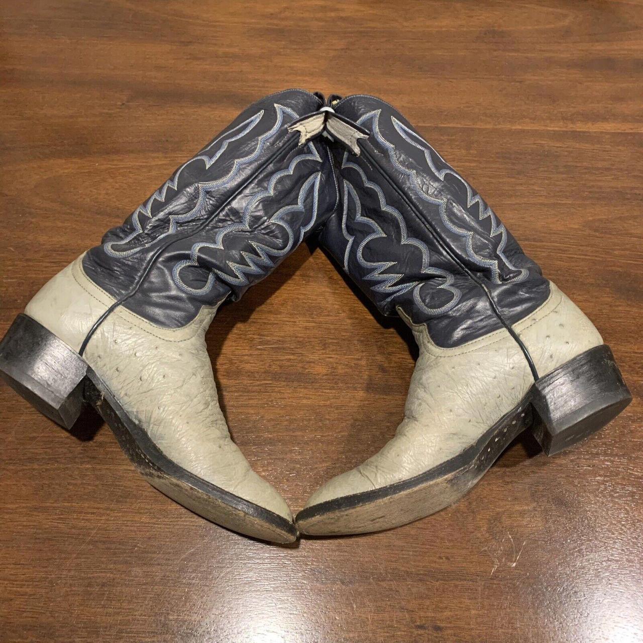 Larry Mahan Boots Mens Size 6.5 B Cowboy Western... - Depop