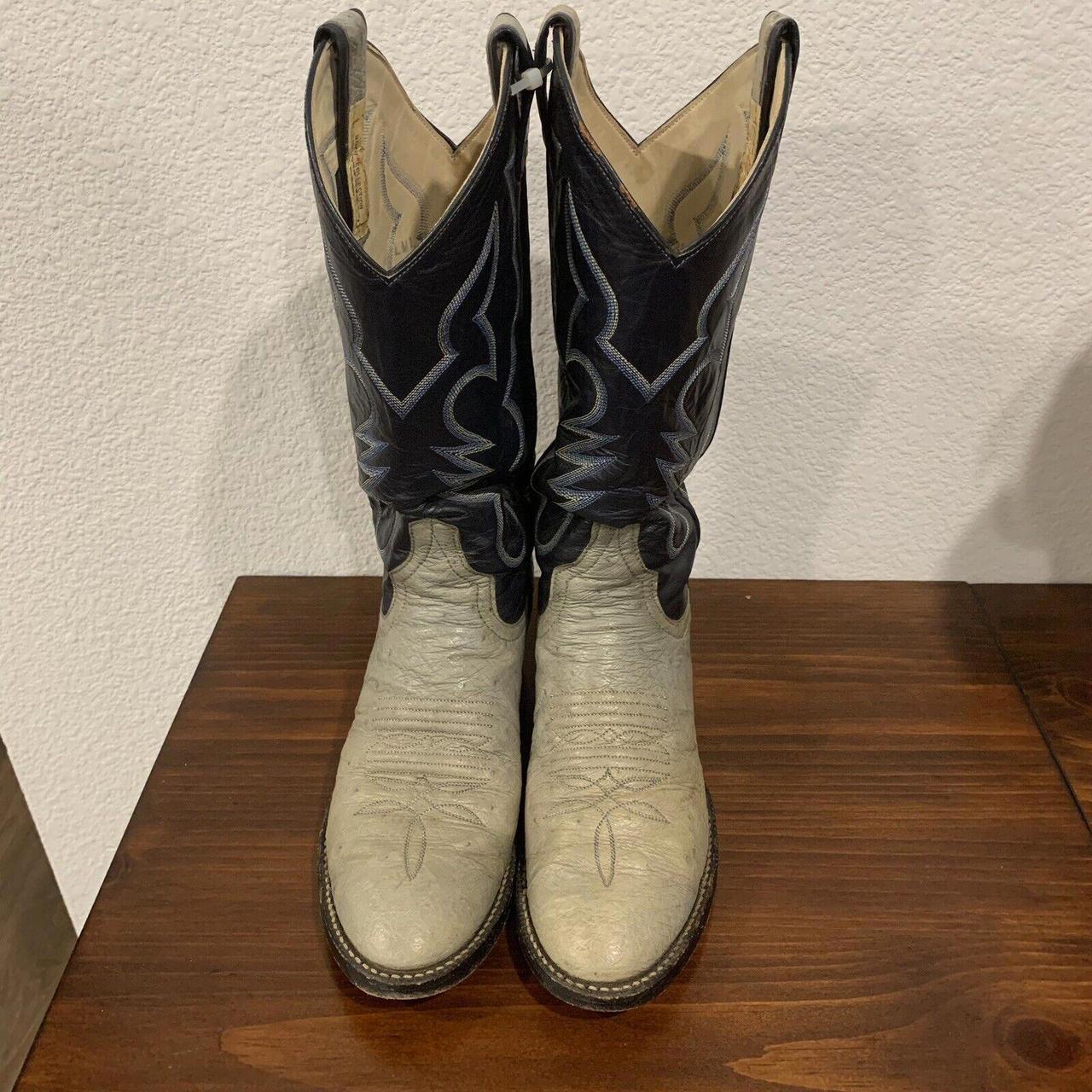 Larry Mahan Boots Mens Size 6.5 B Cowboy Western... - Depop