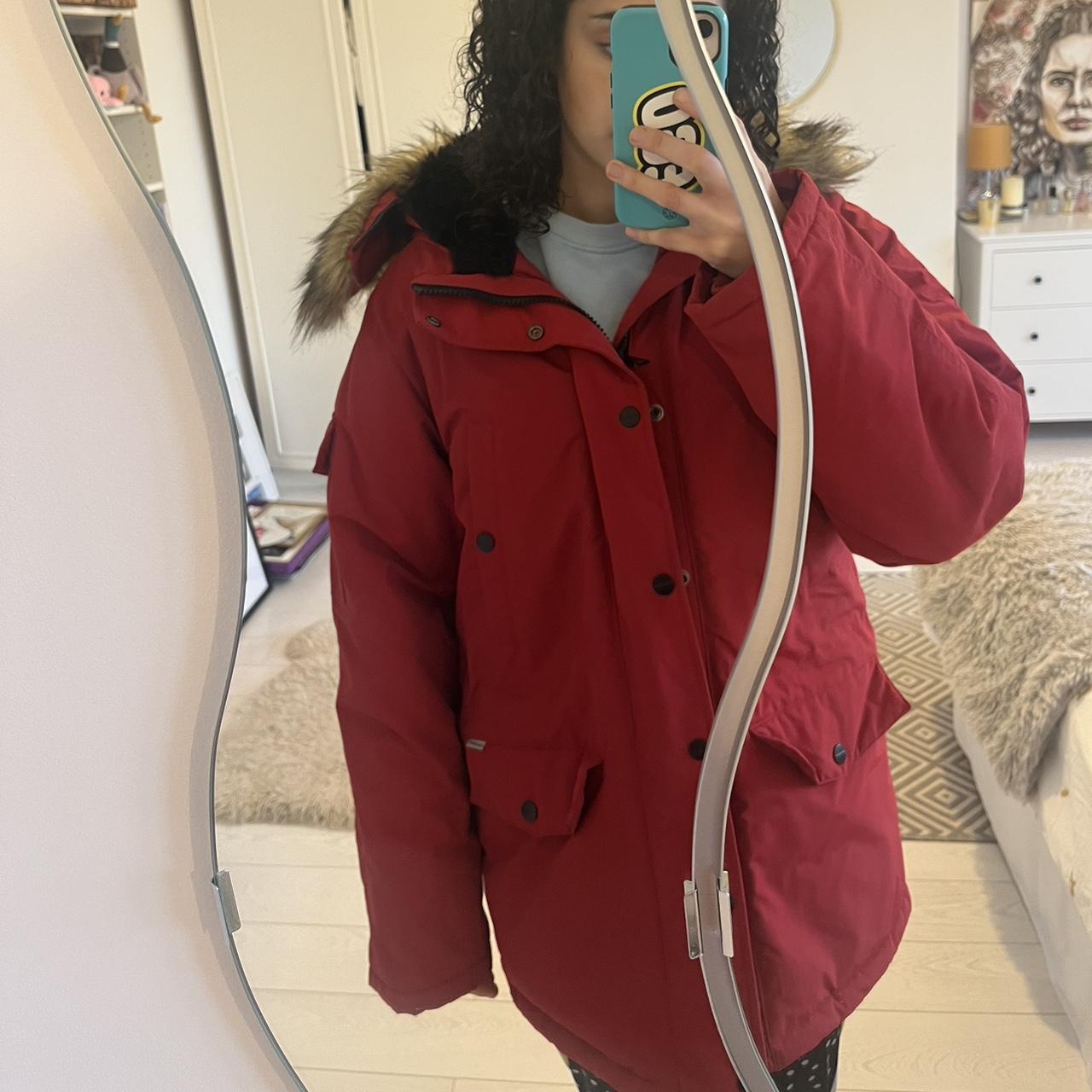 Carhartt Women's Red Coat | Depop