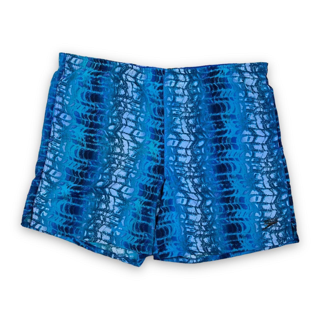 Vintage Speedo Reptile Print Swim Trunks Board... - Depop