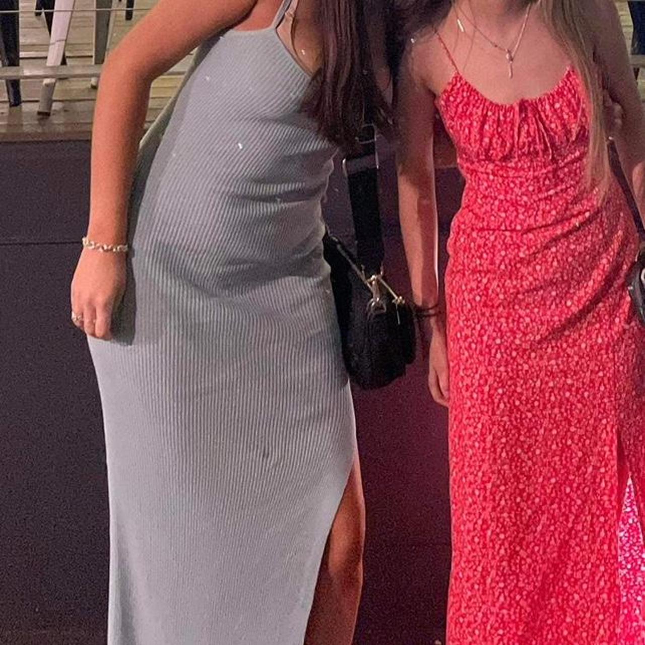 bec and bridge blue-greyish midi/maxi dress. rrp... - Depop