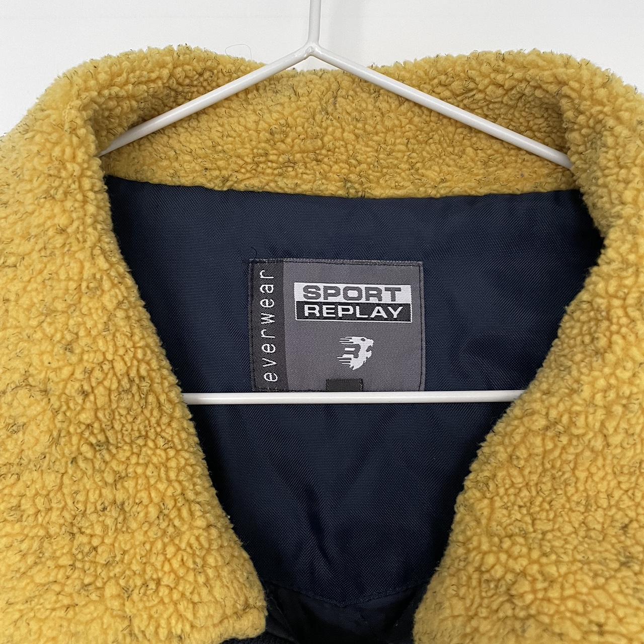 Vintage yellow fleece jacket size XL/XXL #nike... - Depop