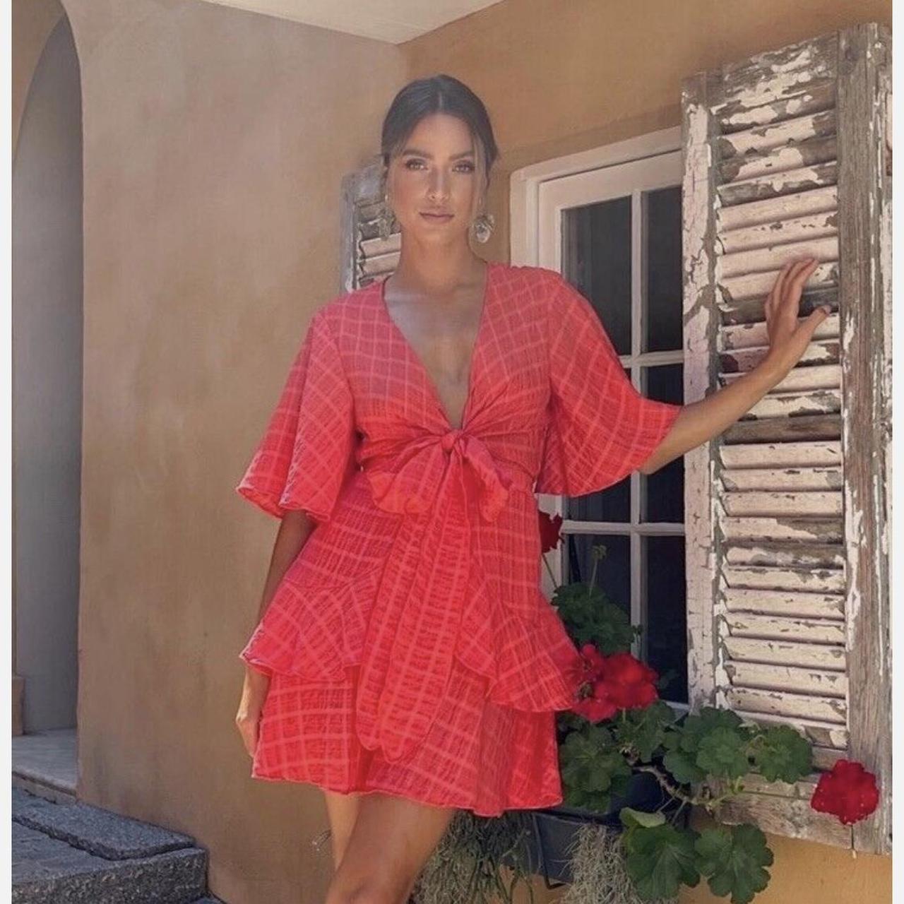 Sheike Red Mini Dress Only worn once for an event.... | Depop