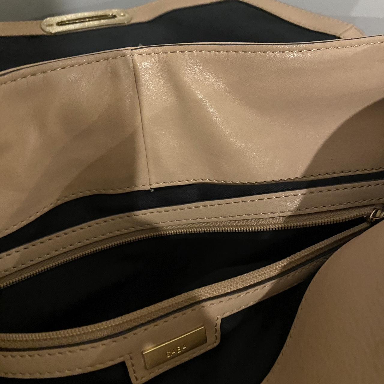 Saba Tan satchel style bag with handle and cross... - Depop