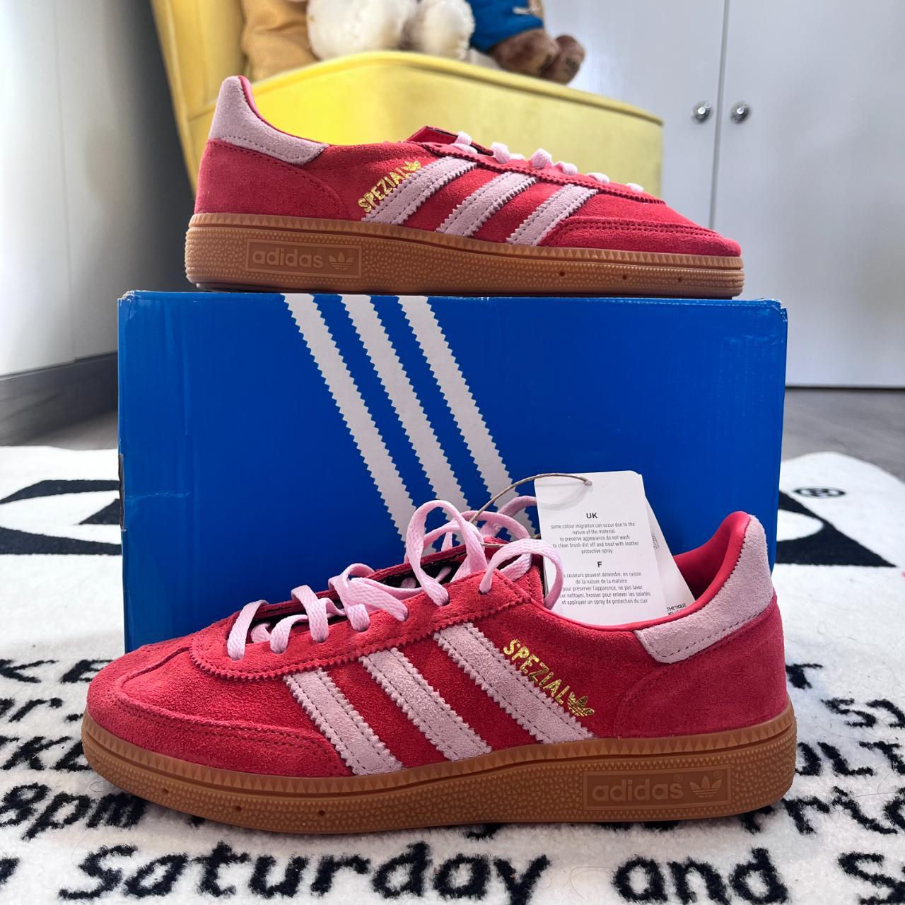 adidas Handball Spezial Bright Red / Clear... - Depop