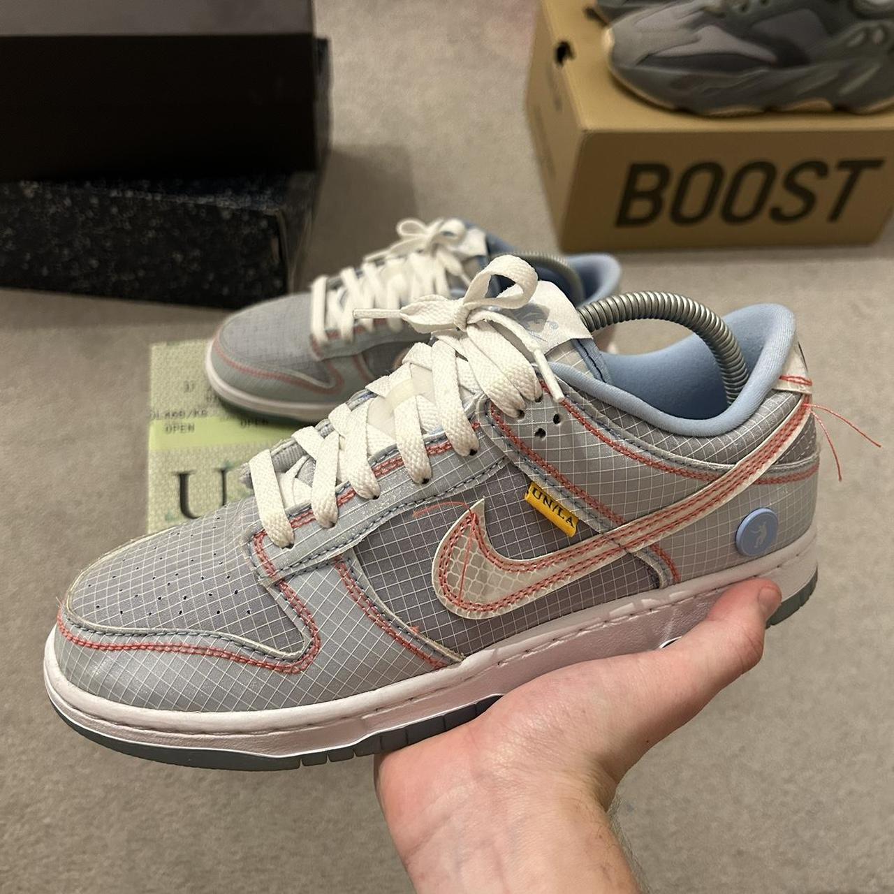 Nike Dunk Low Union Collab UN/LA Hyper Royal /... - Depop