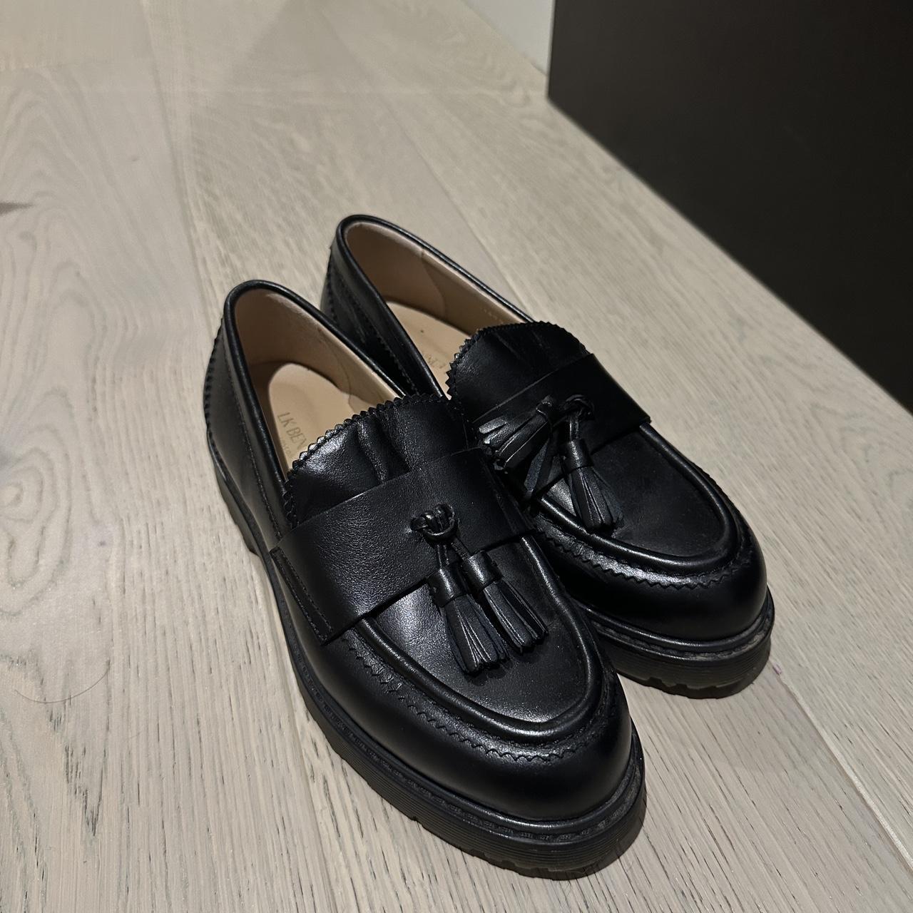 LK BENNETT Black leather loafers Bought for... - Depop