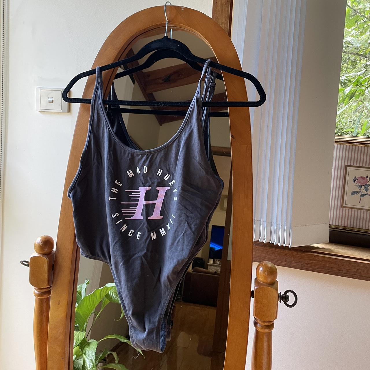 Navy, low back, high rise body suit with adjustable... - Depop