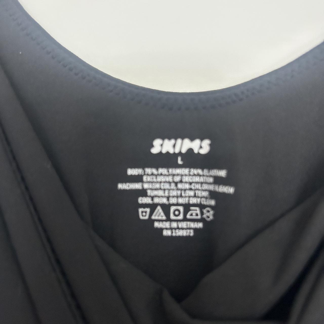 SKIMS fits everybody square neck bodysuit Color:... - Depop