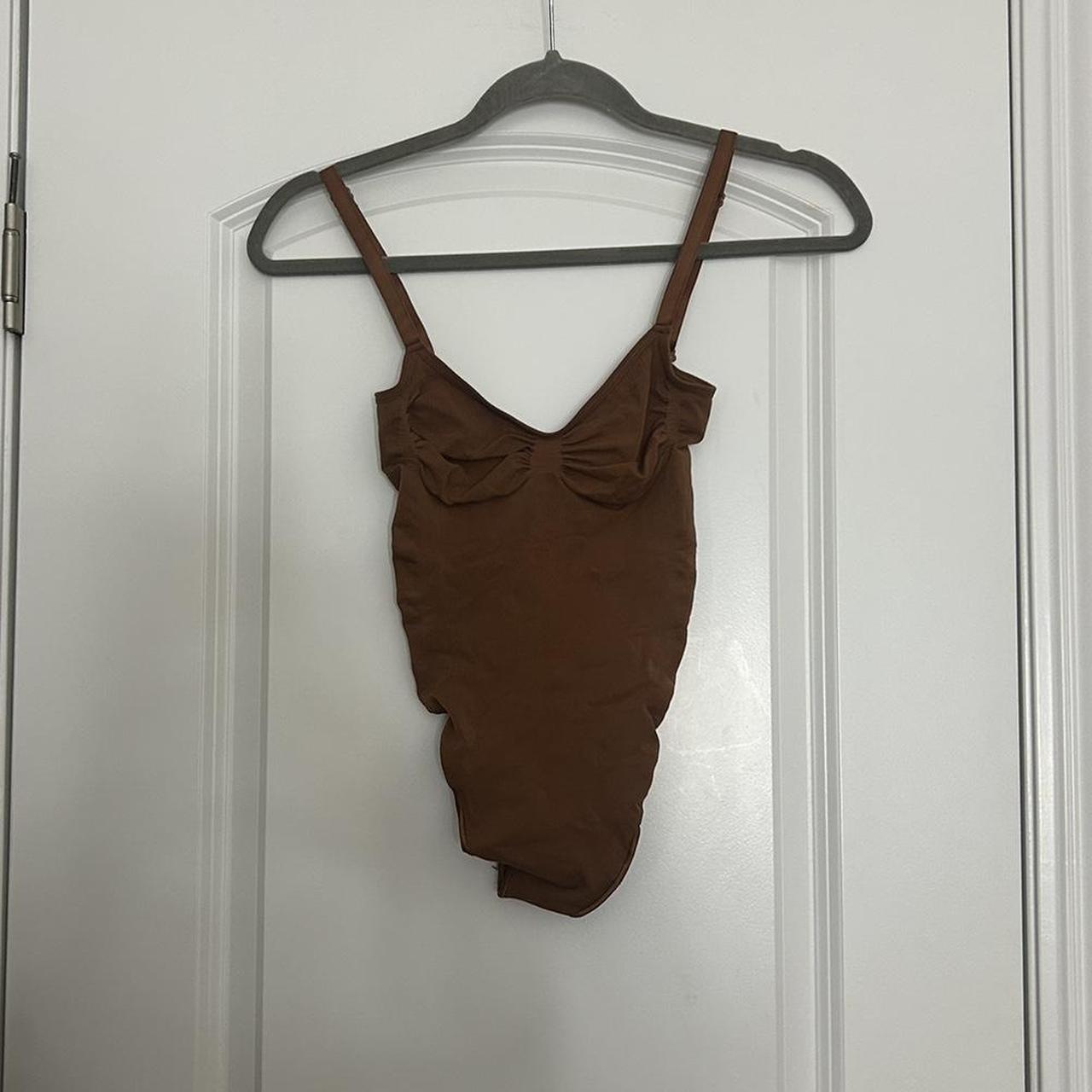 Skims Seamless Sculpt Low Back Bodysuit Color:... - Depop