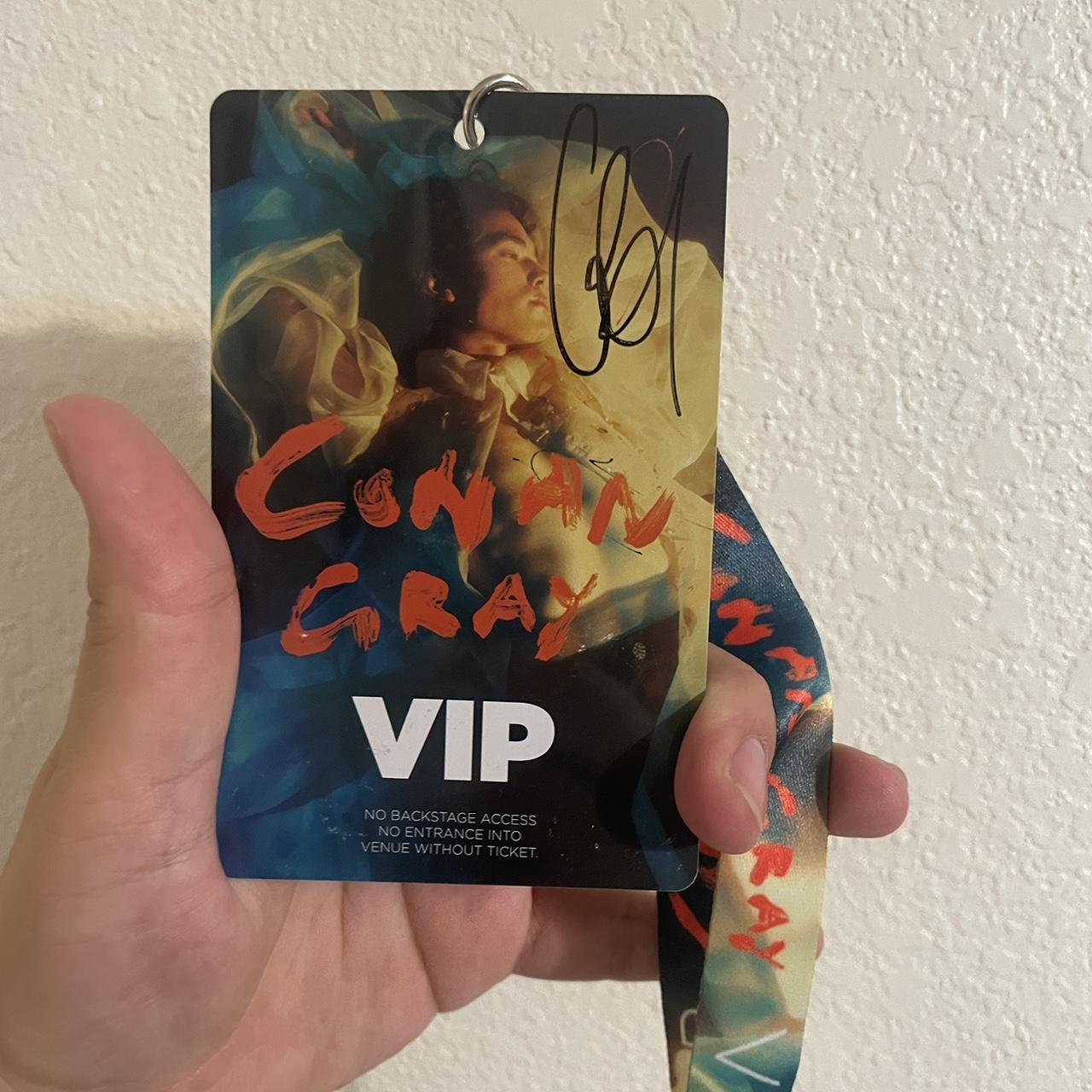 selling signed conan gray vip lanyards dm me for... - Depop