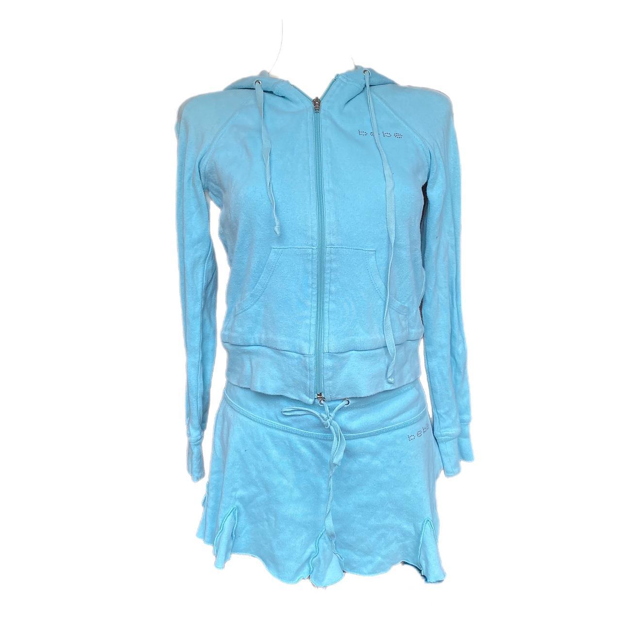 BEBE💘 00s brand 💋 Iconic baby blue Co-ord two piece... - Depop