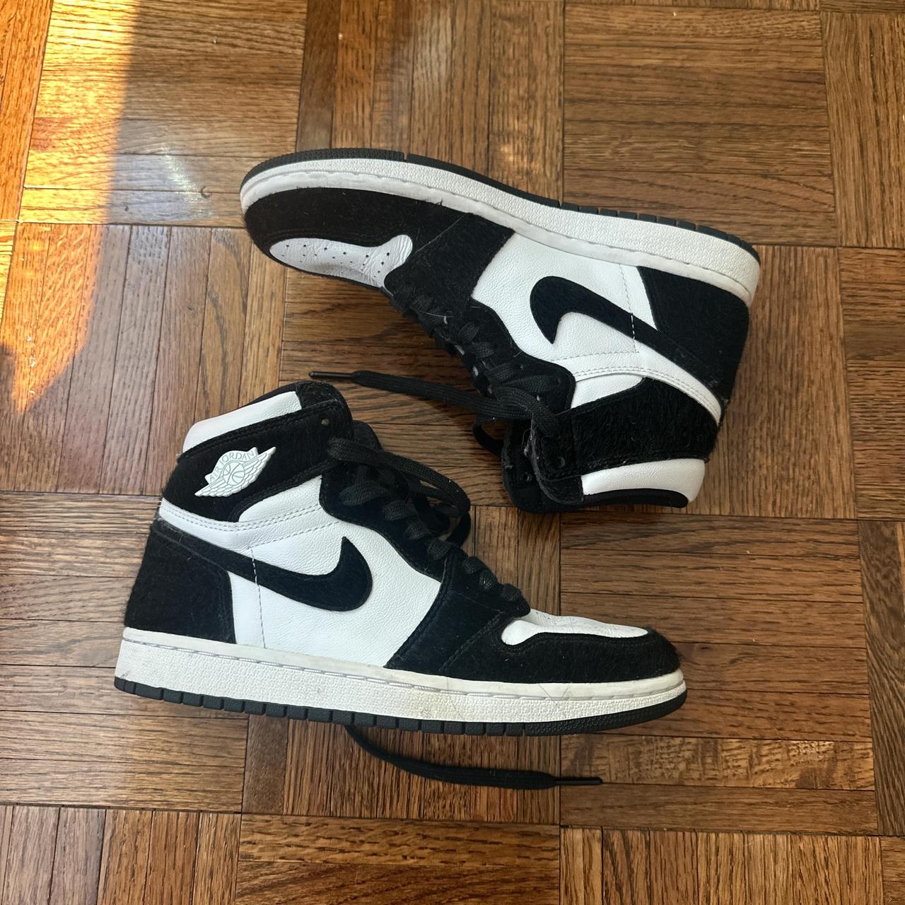 Nike high rise velvet dunks. Black parts are all a... | Depop