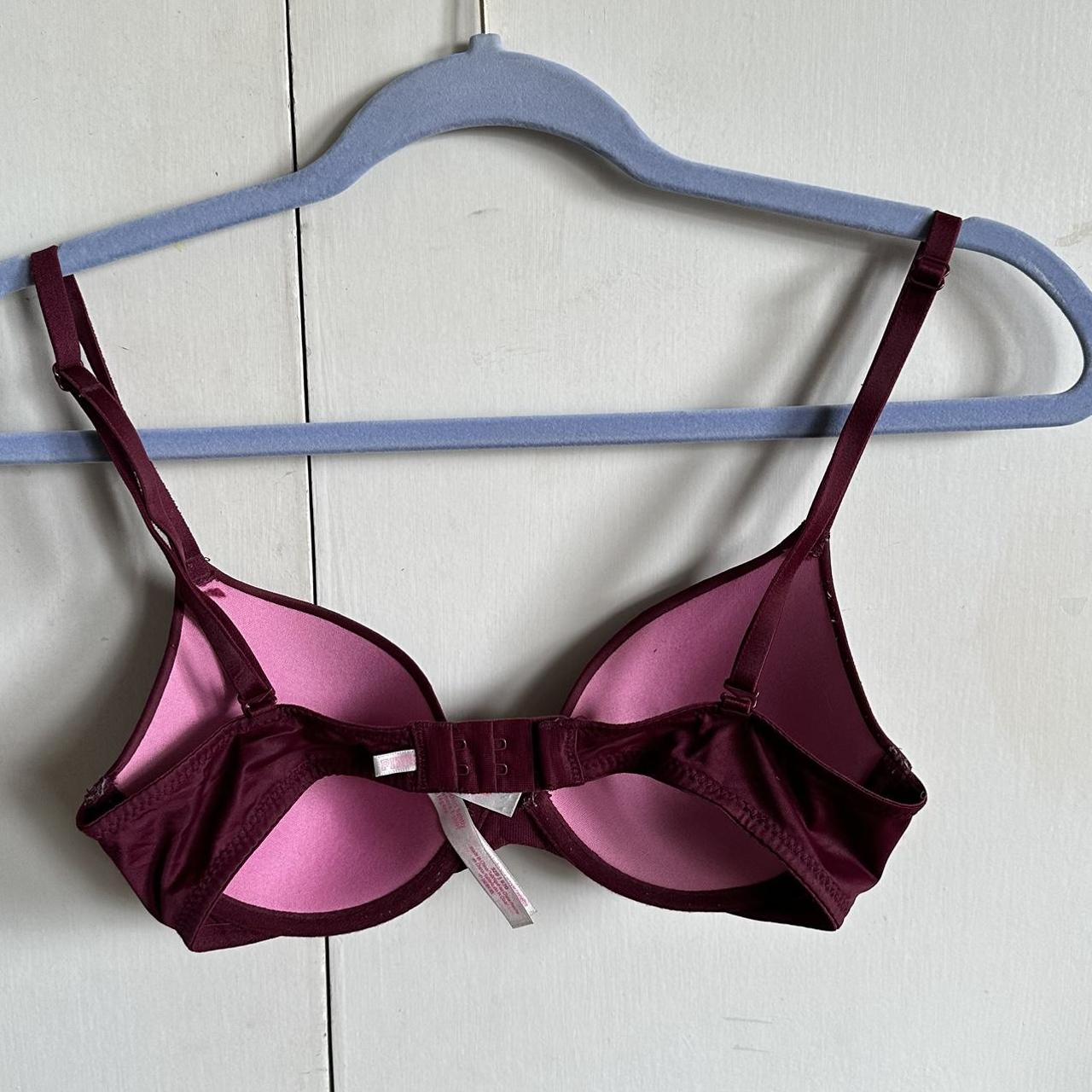 Pink bra. Lightly worn great condition! Maroon... - Depop