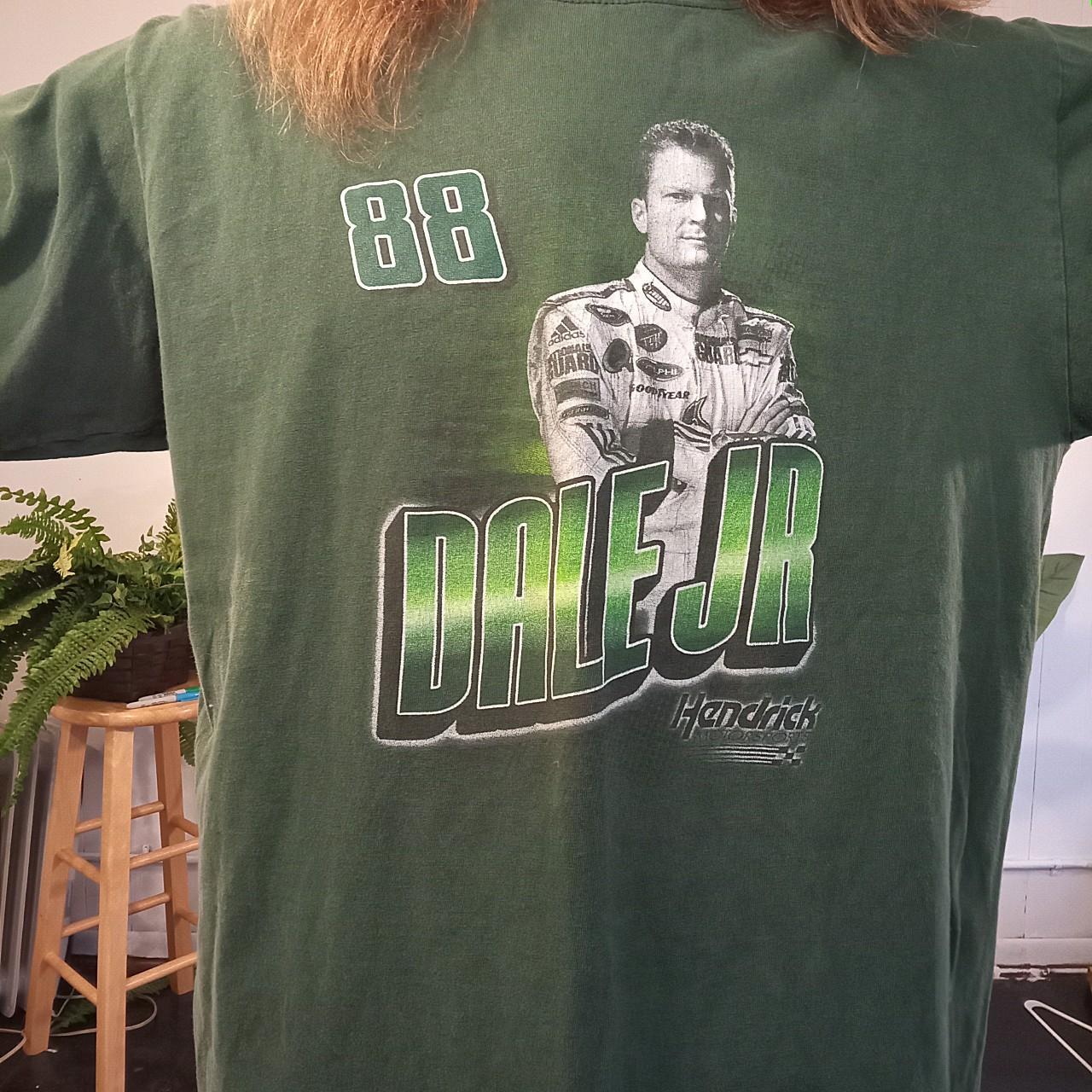 Dale Earnhardt Jr NASCAR long sleeve green t-shirt,... - Depop
